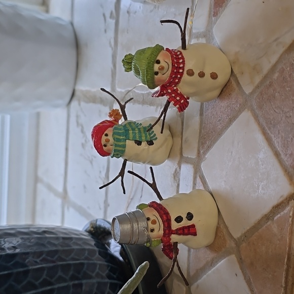 Hallmark | Accents | Vintage Hallmark Set Of 3 Miniature Snowmen ...